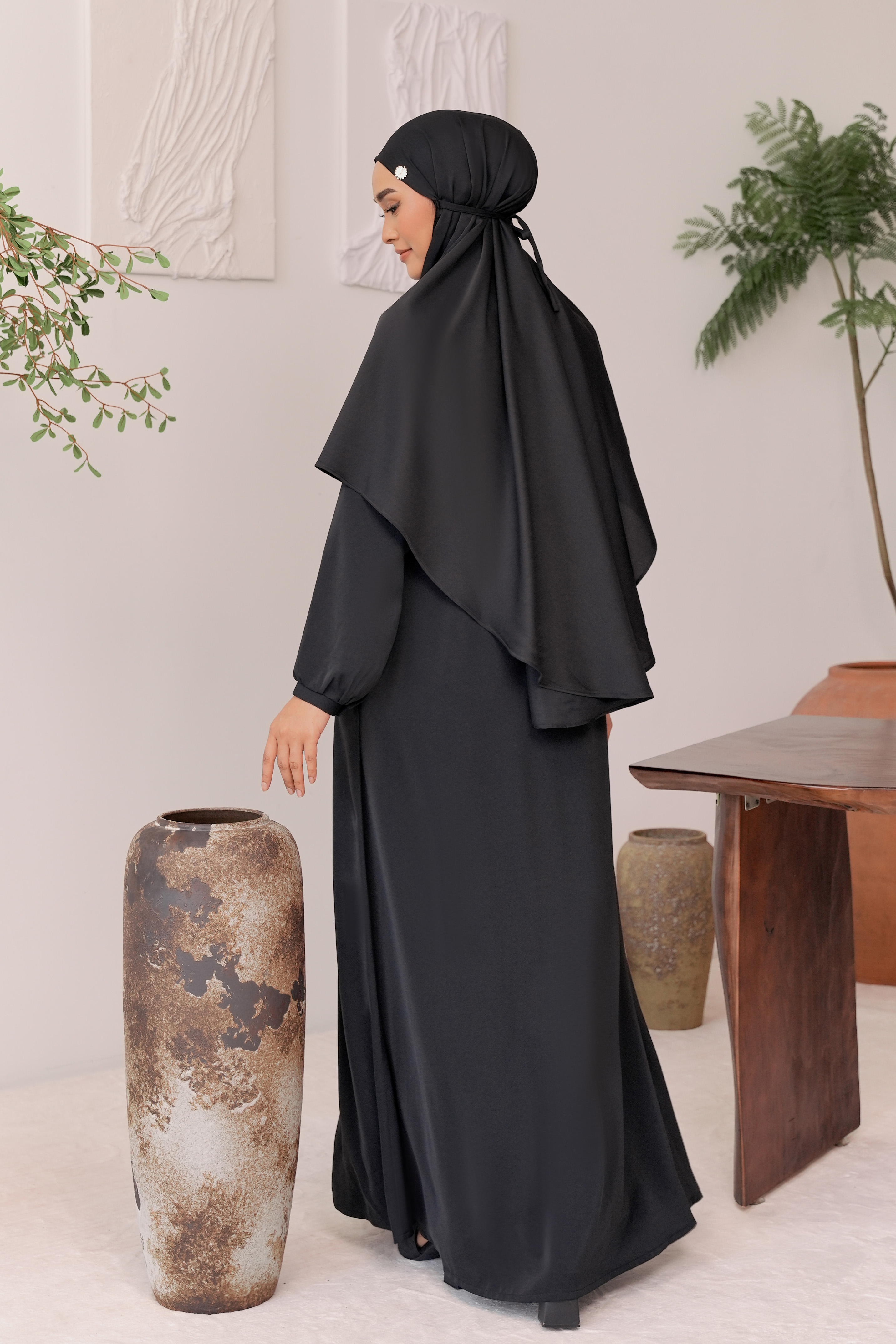 jubah set with khimar, baju umrah set | Online Fashion | Shawl | Tudung ...