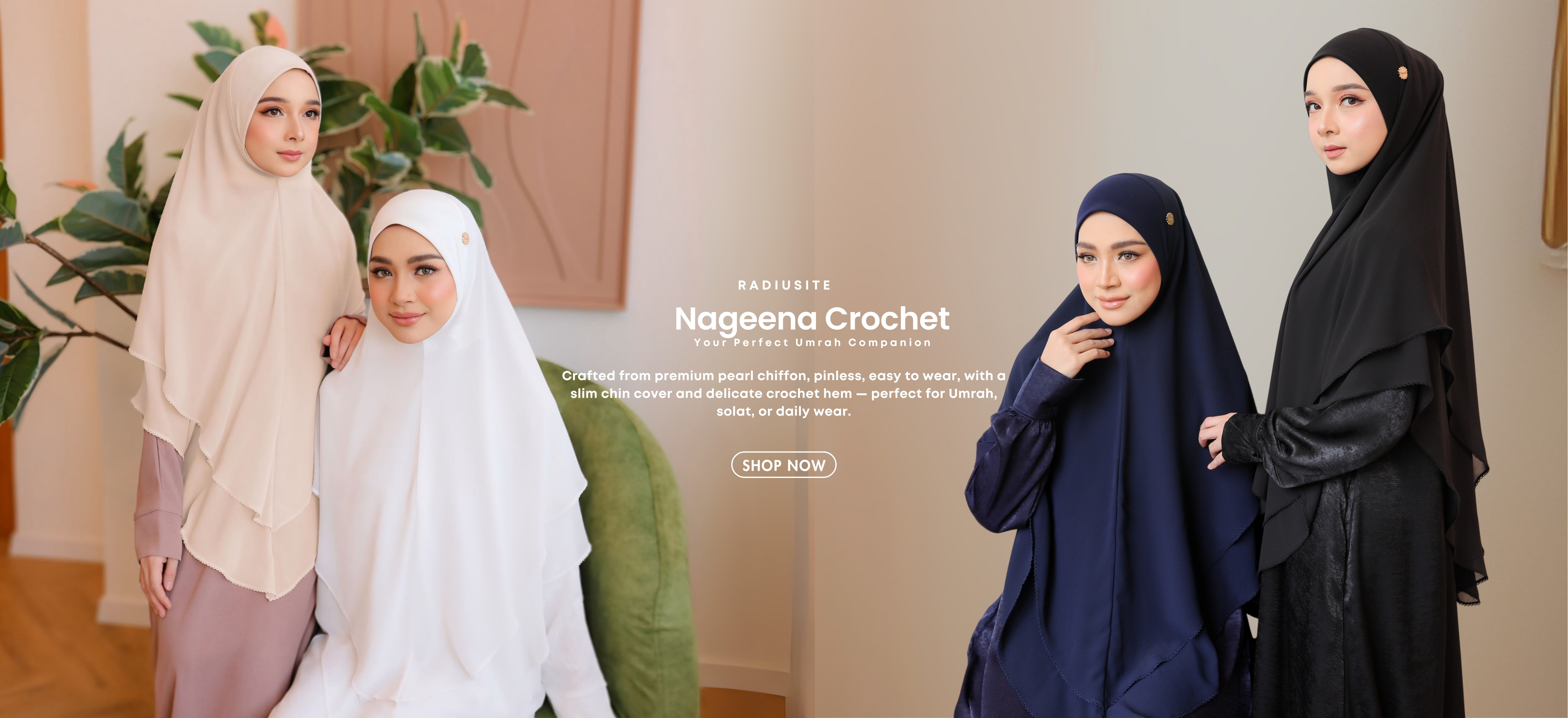 Radiusite | Online Fashion | Shawl | Tudung | Bawal | Khimar dan Jubah ...