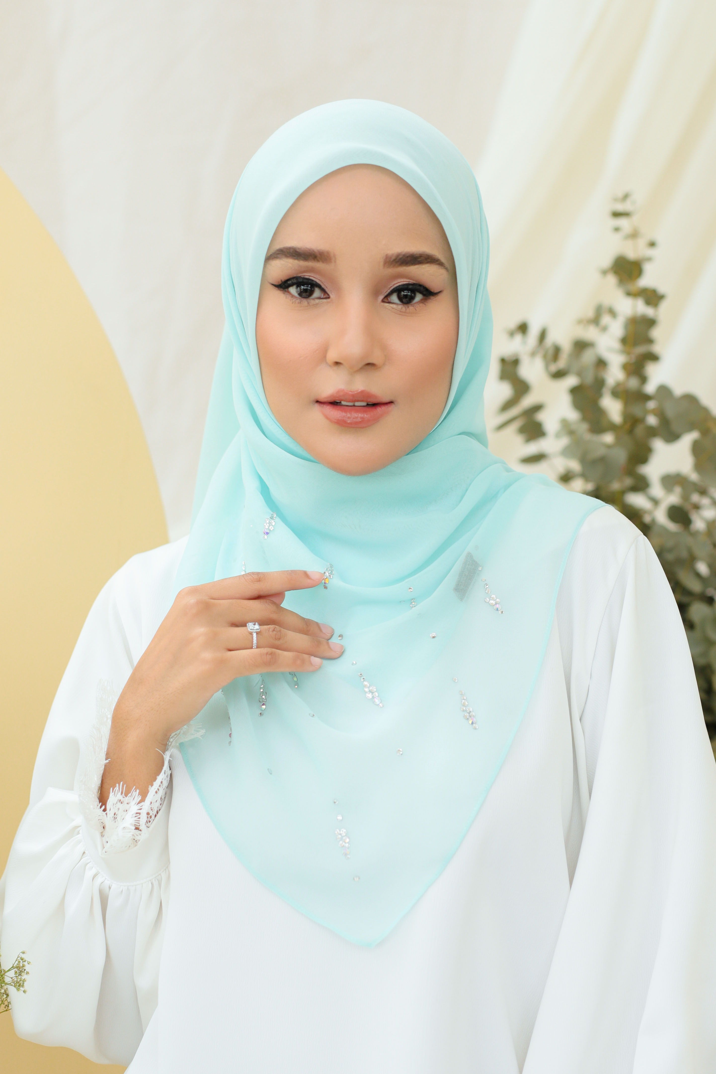 MYLA Bawal Luxe in Mint | Online Fashion | Shawl | Tudung | Bawal ...